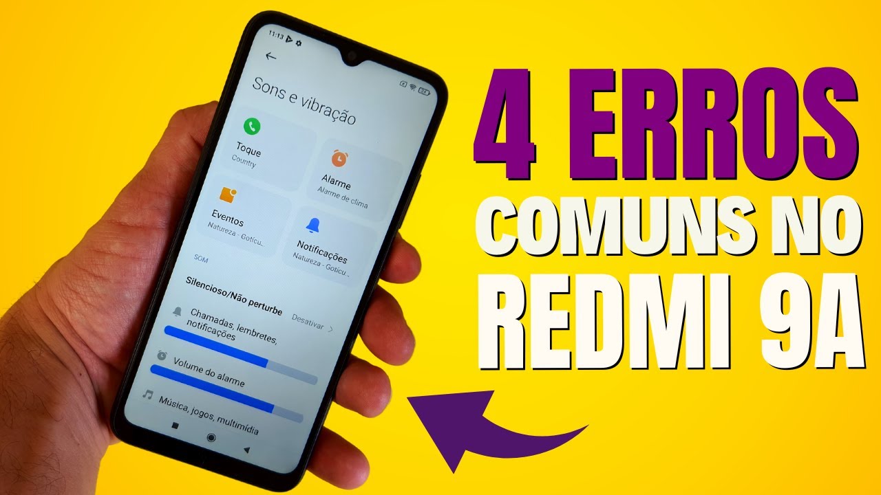 4 ERROS COMUNS NO CELULAR XIAOMI REDMI 9A [VEJA COMO RESOLVER] - YouTube