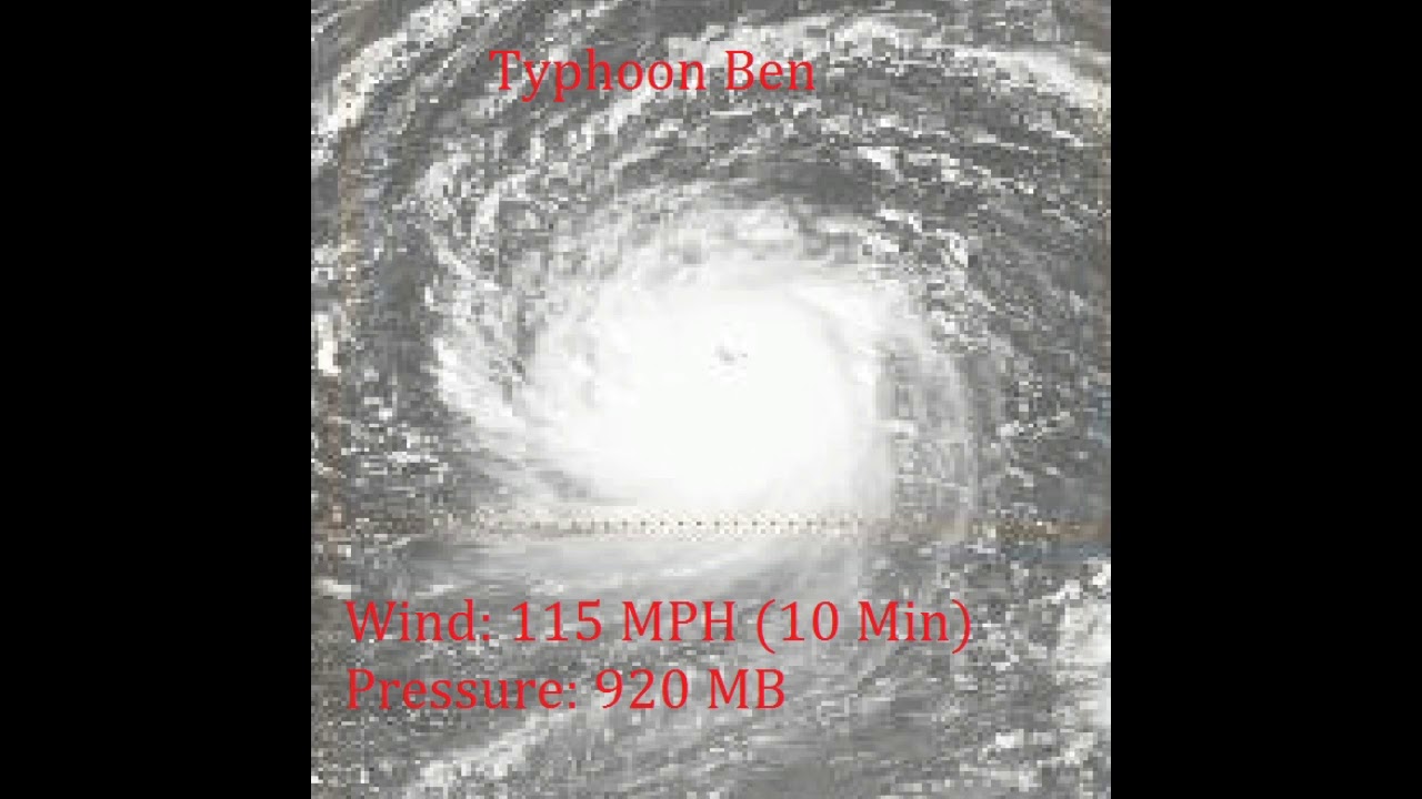 1986 Individual Typhoon Season: Satellite Animation - YouTube