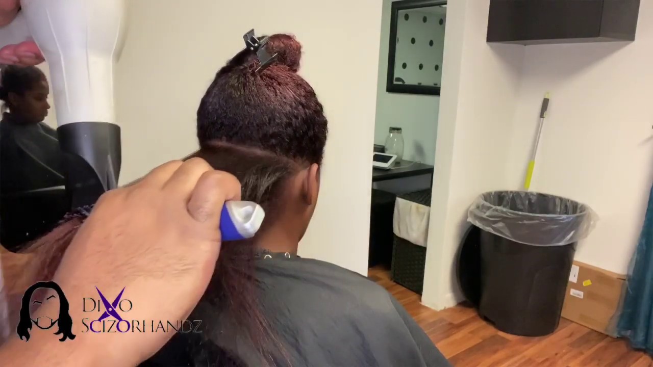 From BLACK to RED VIOLET: SILK PRESS - YouTube