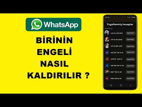 Whatsappta Birinin Engeli Nasıl Kaldırılır ? | Whatsapp Engel Kaldırma | Whatsapp Engeli Kaldırma