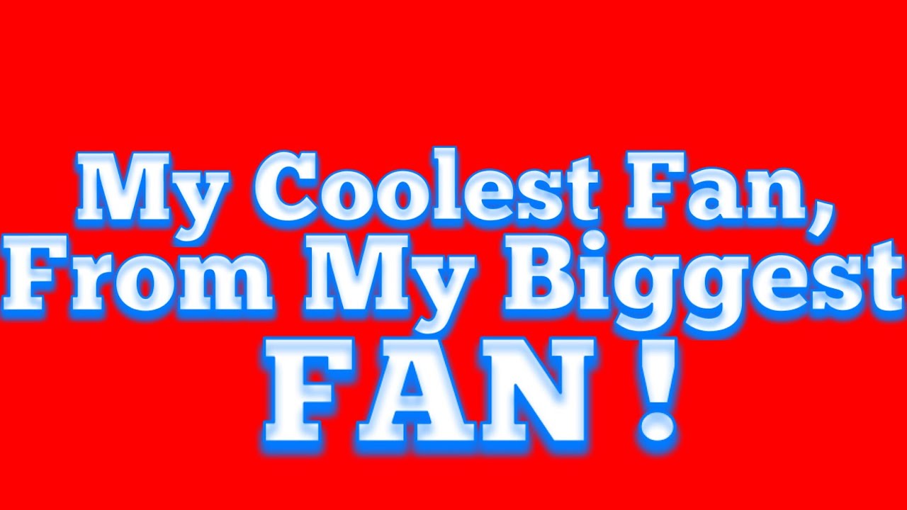 My Coolest Fan Ever ! - YouTube