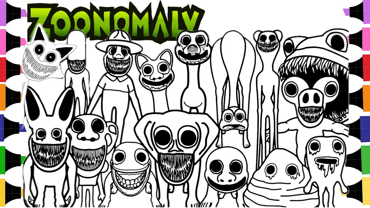 ZOONOMALY COLORING PAGES / HOW I COLORALL ZOONOMALY MONSTERS - YouTube