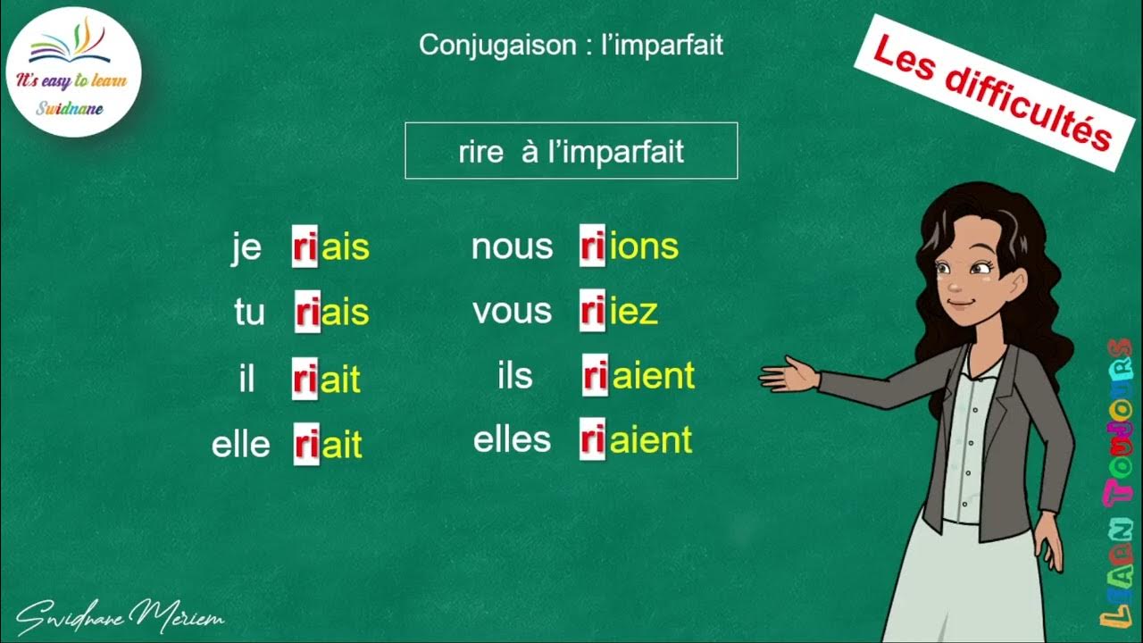 La conjugaison de l'imparfait de l'indicatif - YouTube