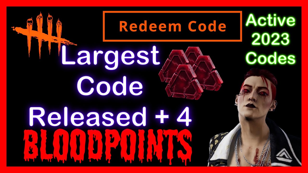Dead by Daylight Bloodpoints Codes (November) - YouTube