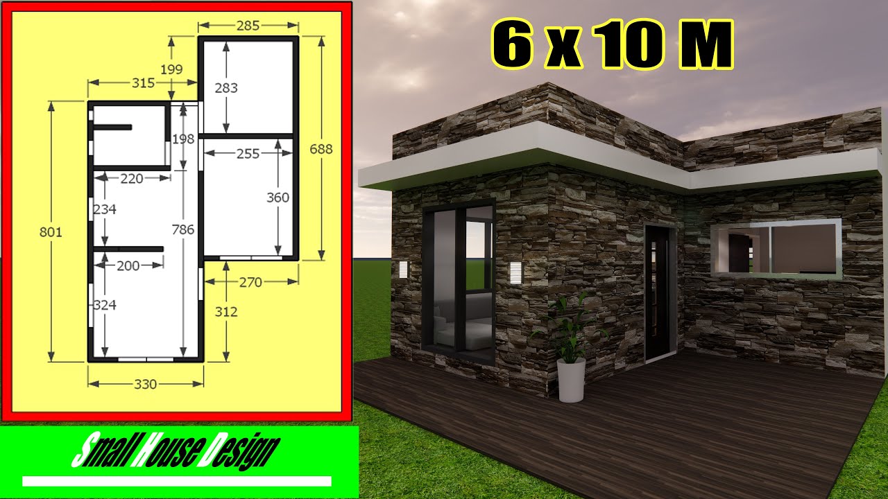 CASA 6 X 10 M / FACHADAS 6 X 10 M / SMALL HOUSE DESIGN 6 X 10 M - YouTube