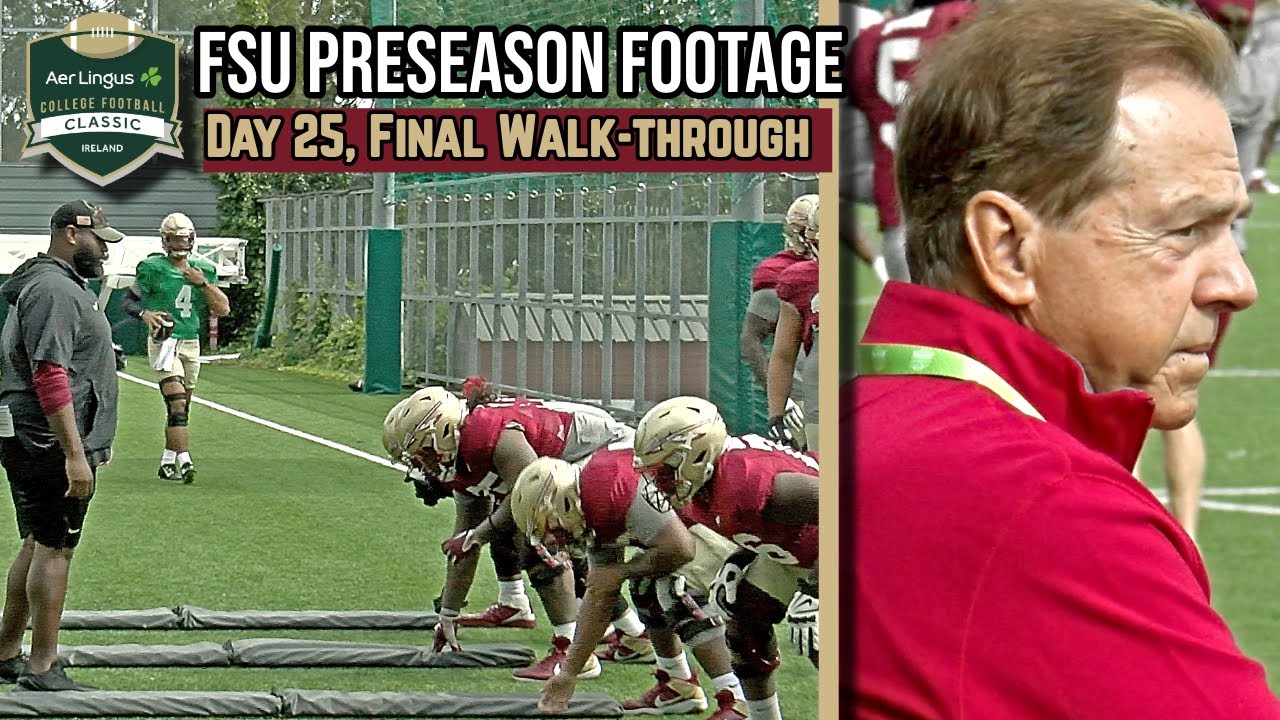 FSU Football Practice in DUBLIN IRELAND | Florida State Seminoles Day ...