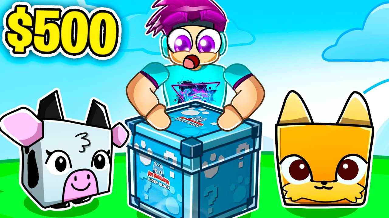 I Spent $500 Trying To Get EVERY New Lucky Block Plush in Pet Simulator ...