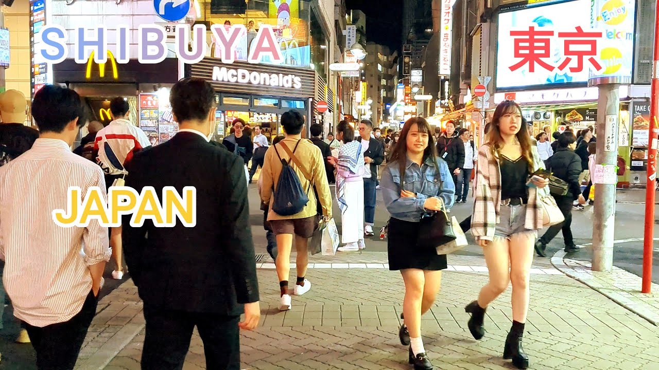 [4K 60fps] 🍎🍓SHIBUYA 💜 ️ CITY WALK & STREET VIEW. TOKYO JAPAN. MAY 2023 ...