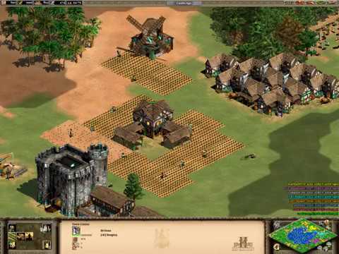 Age of Empires II HD | 4 vs. 4 map Mediterranean as Britons - YouTube