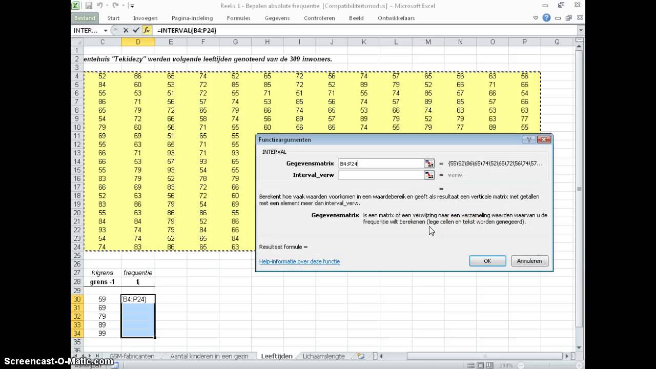 Statistiek - Bepalen absolute frequentie - YouTube