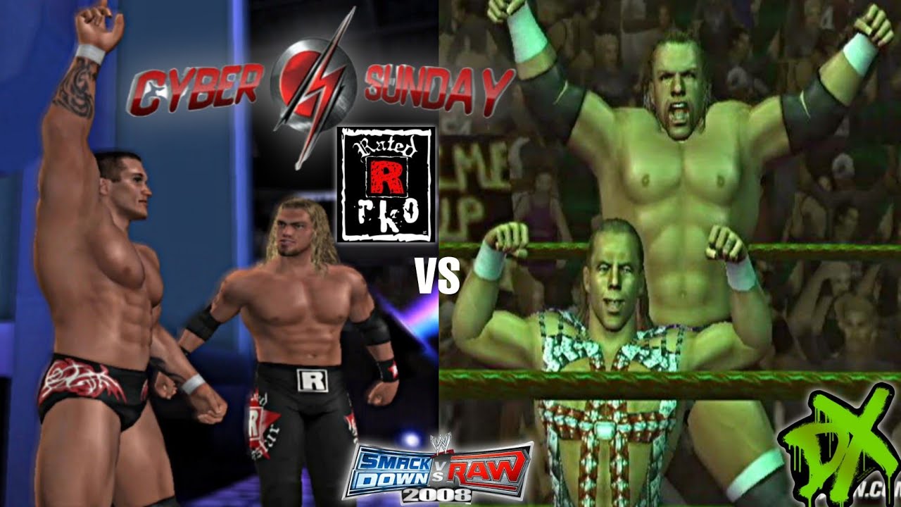 WWE DX vs Rated RKO Cyber Sunday 2006 | SmackDown vs Raw 2008 PCSX2 ...