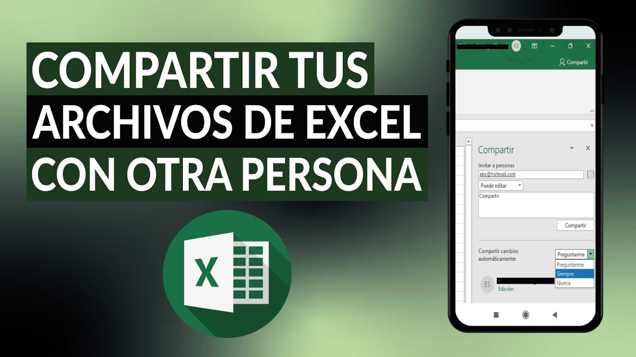 ¿Cómo Compartir tus Archivos de Excel para que lo Editen Otras Personas ...