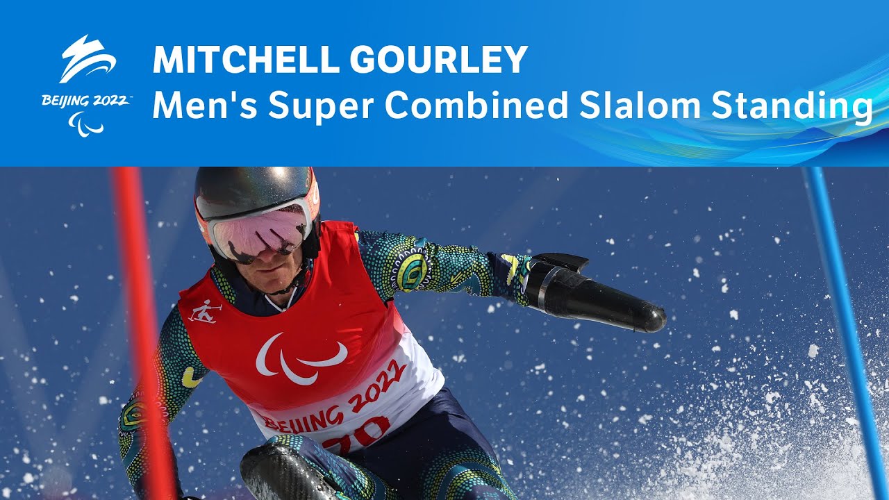 🇦🇺 Mitchell Gourley's Great 2nd Run In Para Alpine Skiing For Australia ...