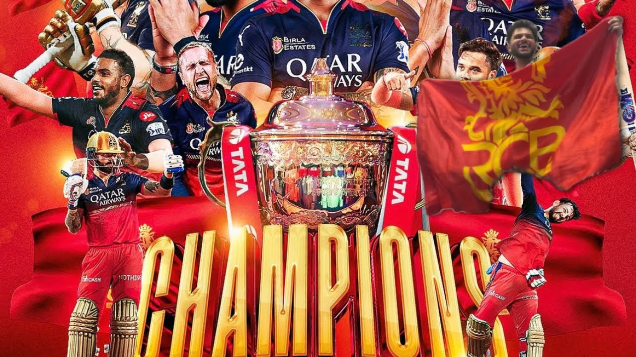 Finallyyyyy RCB Lifts the cup after 18 years !! ️🏆 ! THE HISTORIC ...