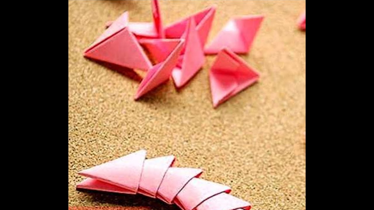 How to fold 3D origami pieces-faster tutorial - YouTube