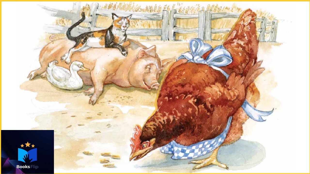 The Little Red Hen With Beautiful Watercolor Illustrations ~ Retold By ...