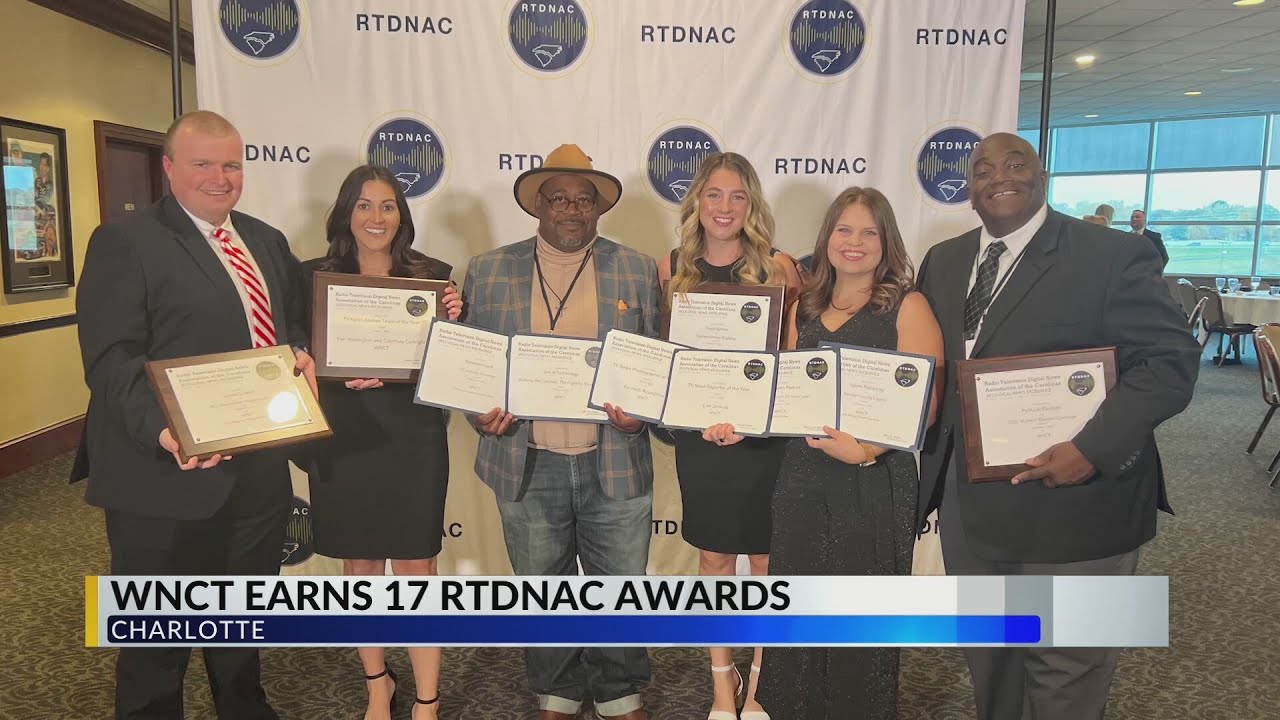 WNCT earns 17 RTDNAC Awards - YouTube