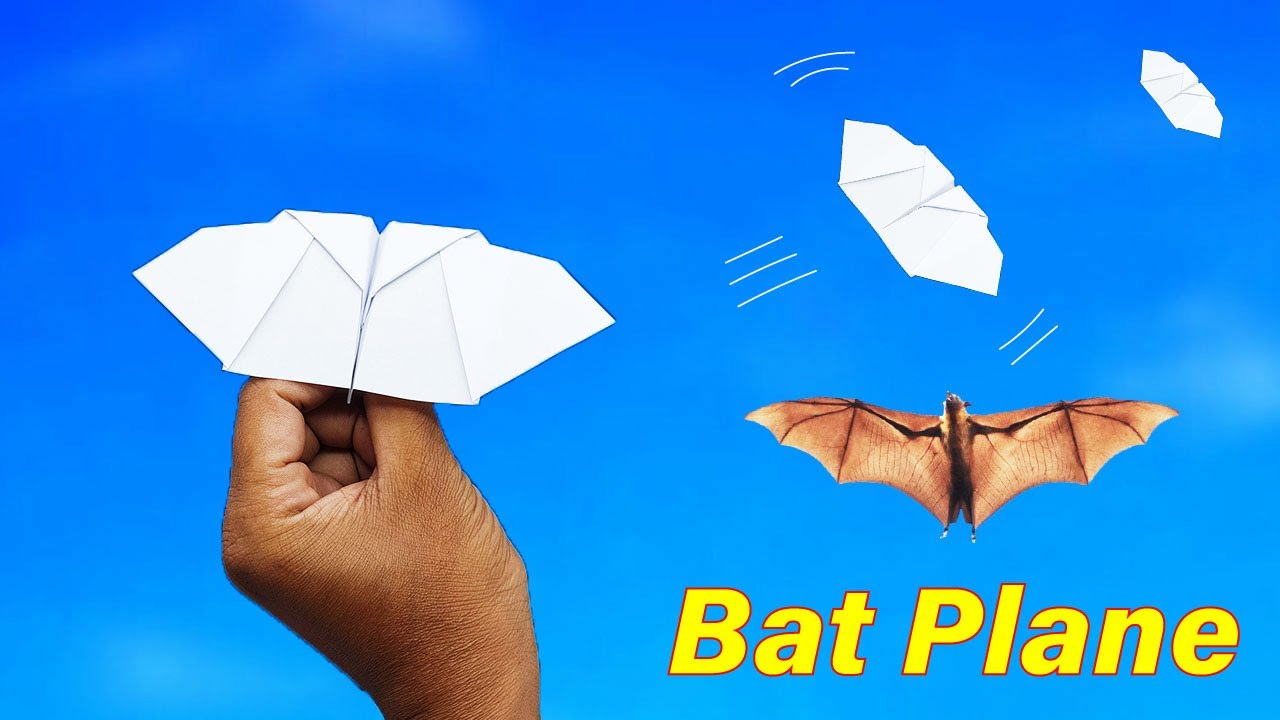 How to Make a Paper Plane Fly Like a Bat | Flying Paper Plane Like Bat ...