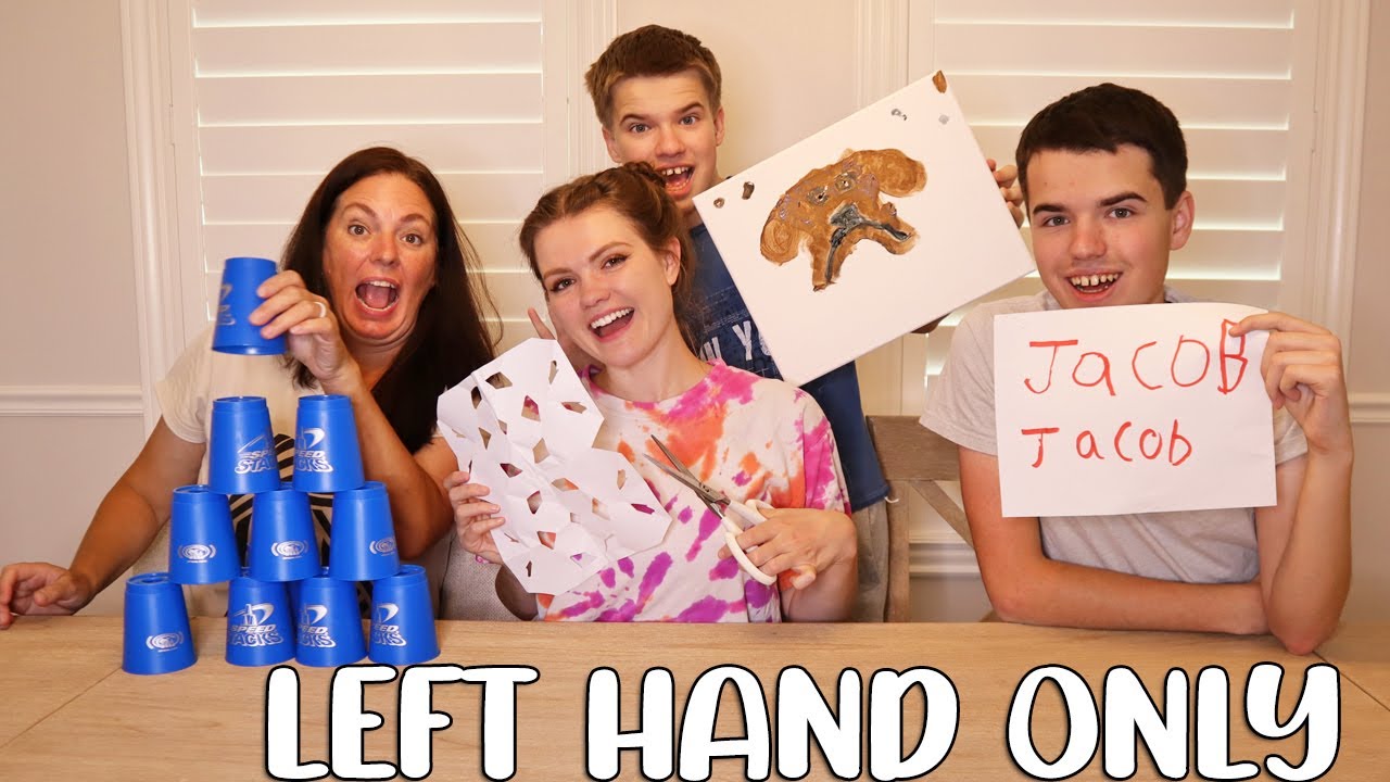 Last To Stop Using Their LEFT Hand Wins! - YouTube