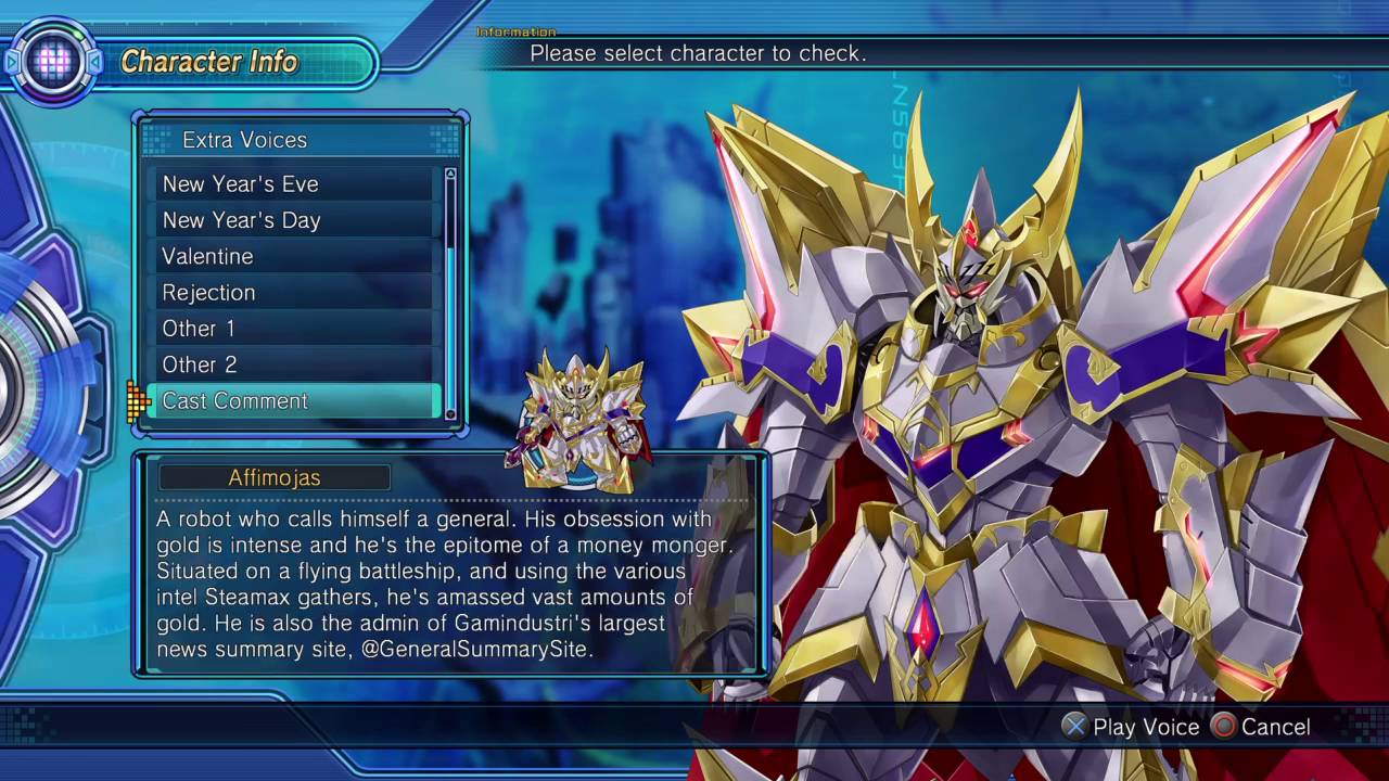 Megadimension Neptunia VII - Extra Voices (Affimojas Cast Comment ...