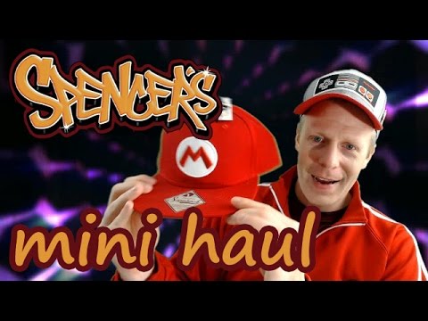 Nintendo Swag from Spencer's Gifts *Clothing, Hats, T-Shirts* - YouTube