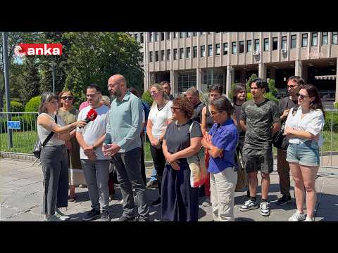 Gözaltına alınan gazeteci Alican Uludağ için açıklama yapılıyor / Ankara #Canlı