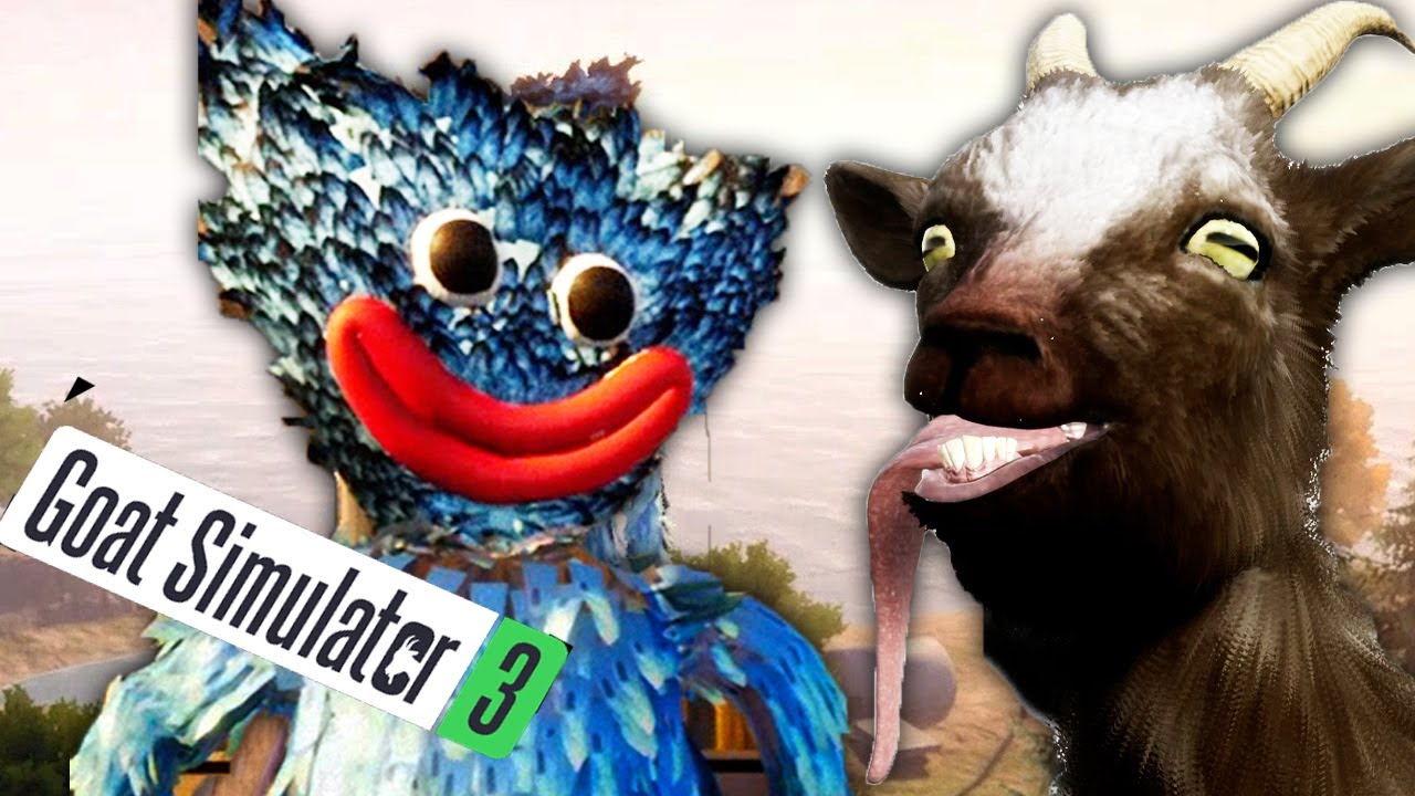 Goat Simulator 3 Huggy Wuggy I found a secret character Huggy Wuggy ...