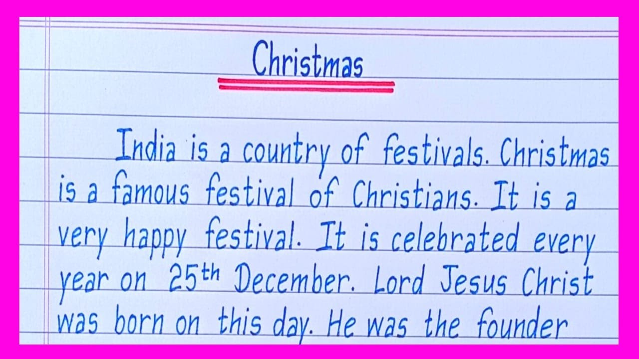Essay On Christmas Festival in English | Christmas Festival Essay in ...