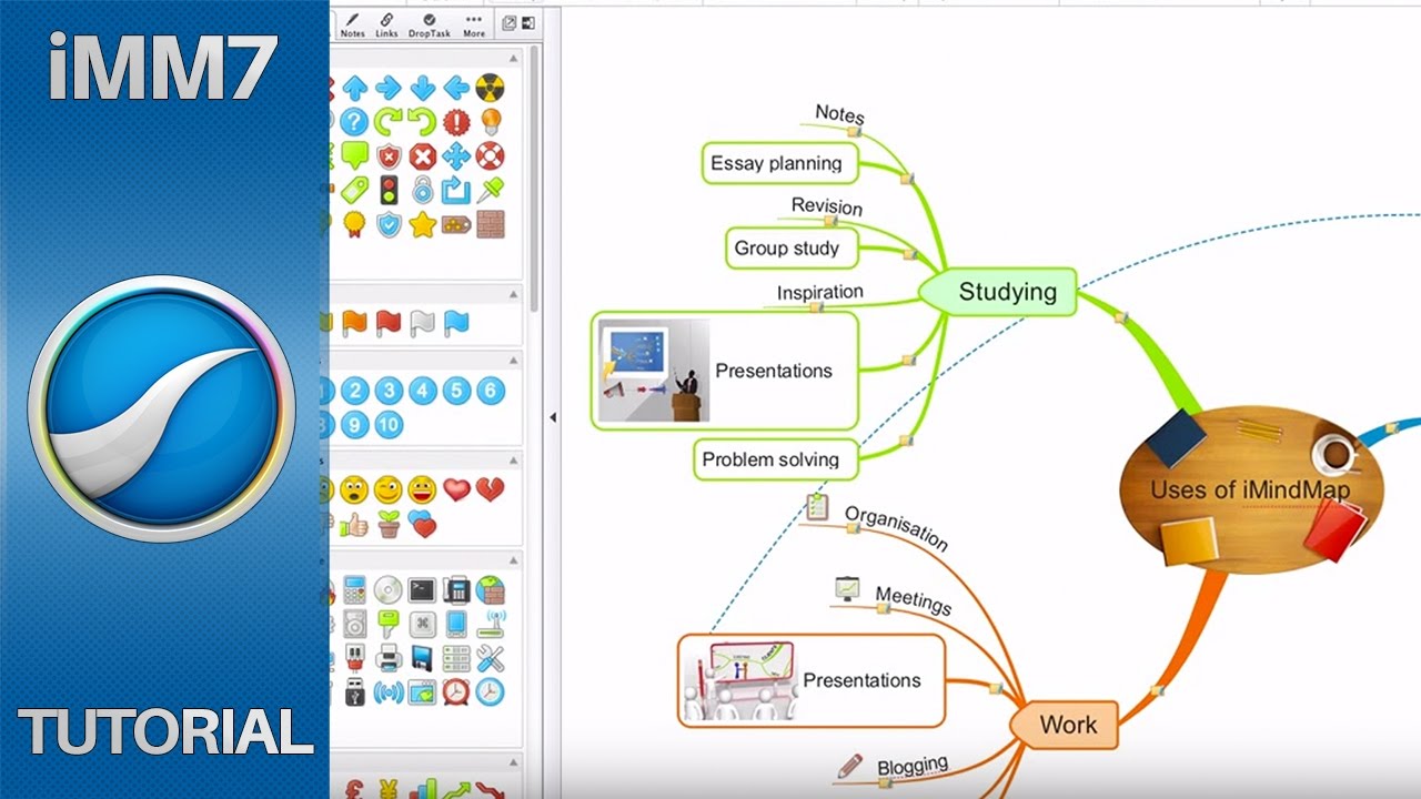 Inserting Icons - iMindMap 7 - YouTube