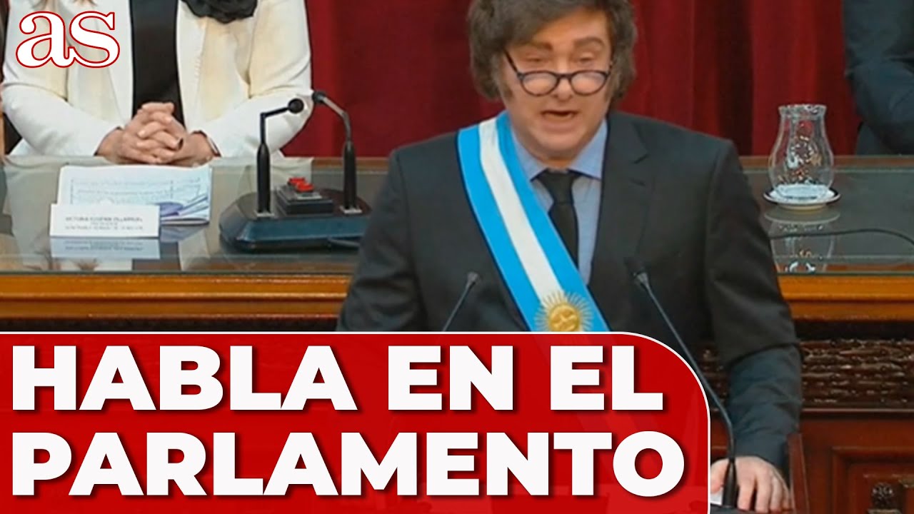 El PRESIDENTE JAVIER MILEI SE DIRIGE al PARLAMENTO ARGENTINO - YouTube