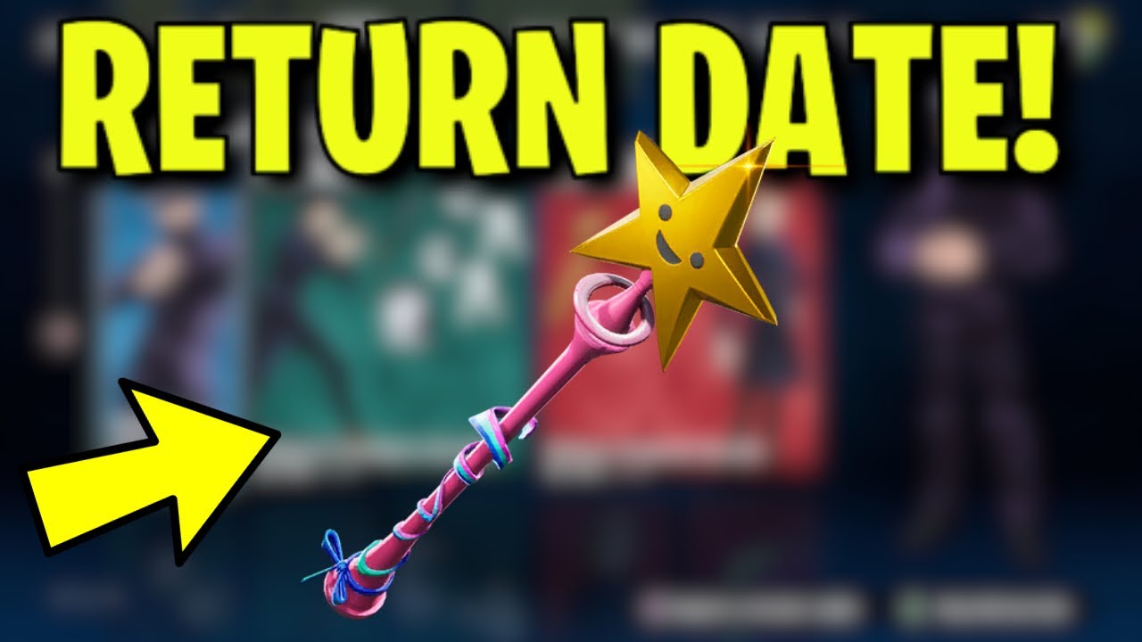 STAR WAND PICKAXE RETURN DATE in FORTNITE ITEM SHOP! (Star Wand Pickaxe ...
