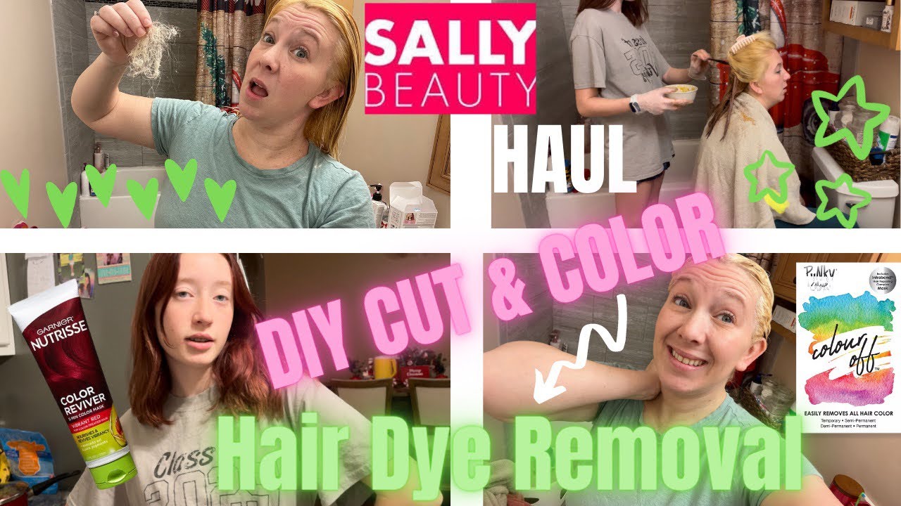 Daughter Does Mom’s Hair | DIY Cut & Color | Punky Colour Off | Garnier ...