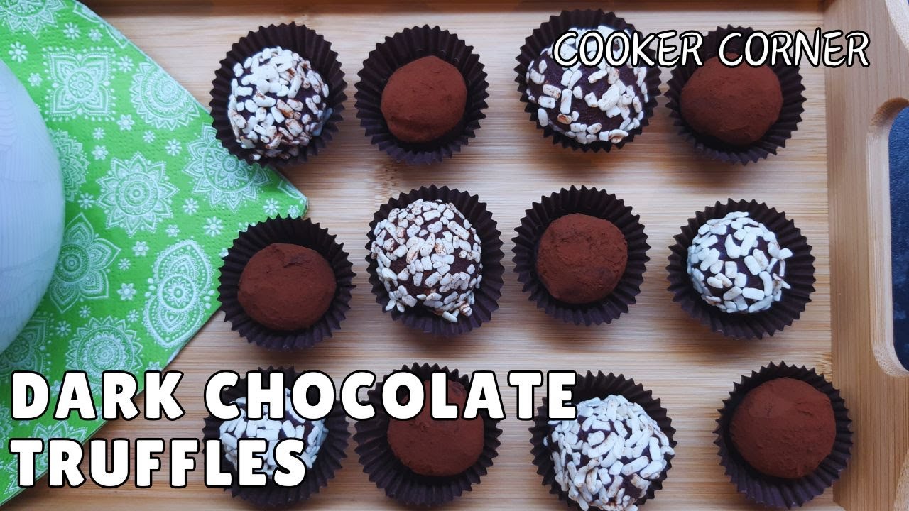 Cookery Corner - Simple Dark Chocolate Truffles - YouTube