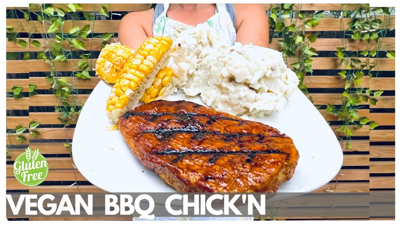 Vegan BBQ Chicken (vegetarian, soy and gluten free) - YouTube