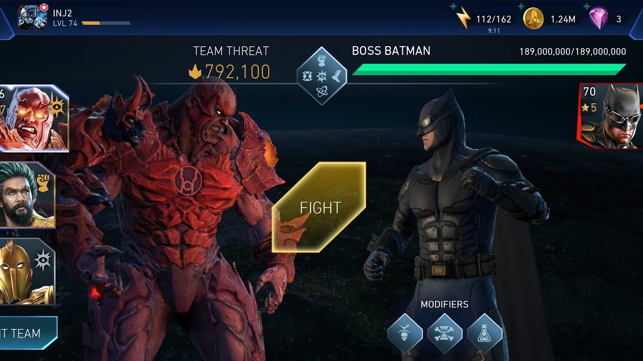 Boss BATMAN 🦇 Solo Raid Event Fights ☠️ InJustice 2 Mobile Gameplay ...