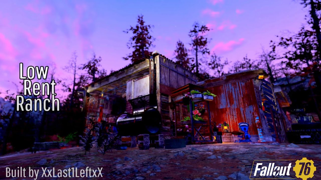 Fallout 76 Camp Build | Low Rent Ranch | Scrappy // Immersive // Pre ...