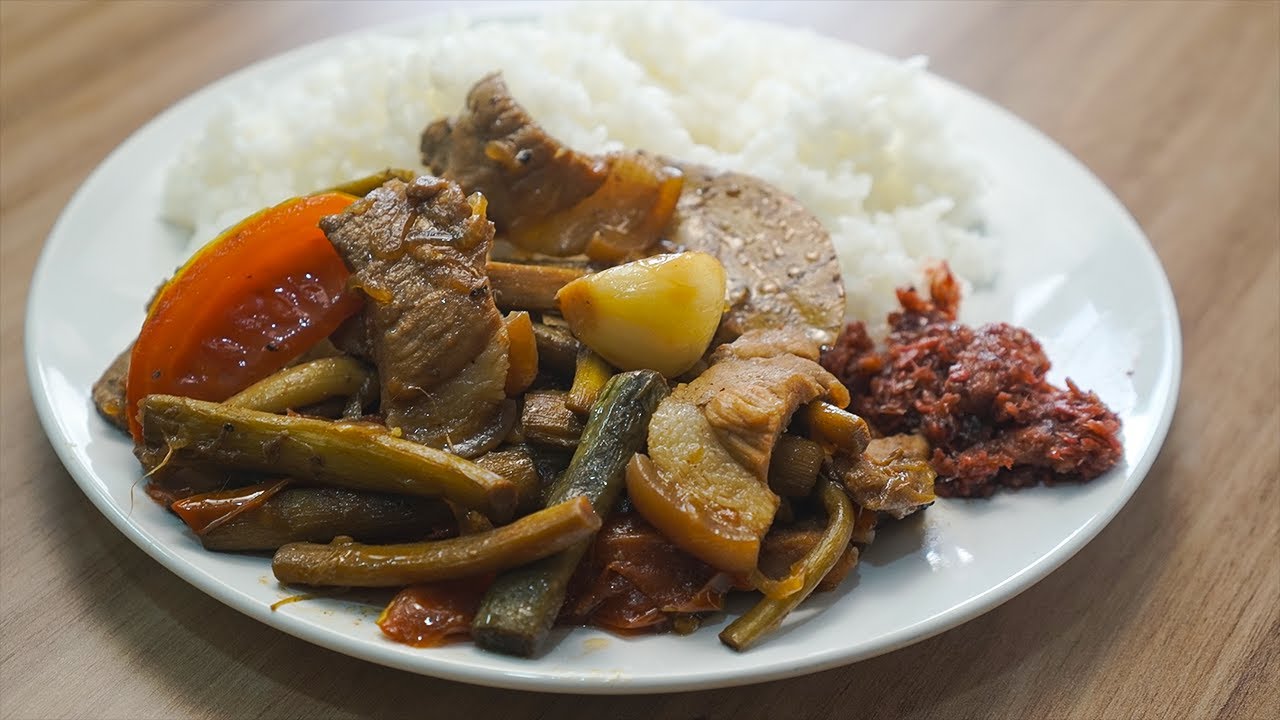 Adobong Takway | Braised Taro shoots | Adobo Recipe - YouTube