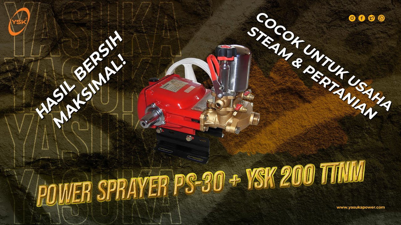 POWER SPRAYER PS 30 (+YSK 200 TITANIUM & FRAME) - YouTube