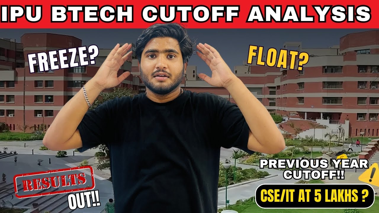 IPU B.Tech Round 3 Cutoff 🔥 | CSE in 6 Lakh Rank? | IPU Admission 2025 Explained! - YouTube