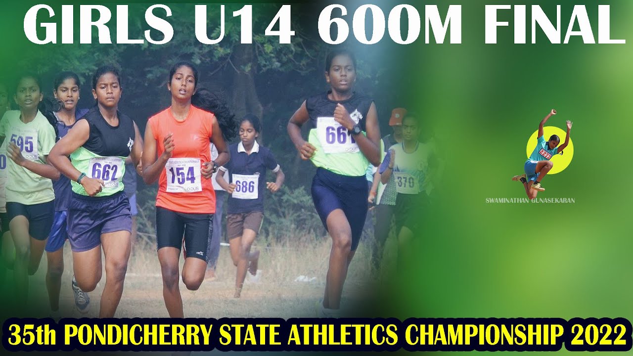 600 metres race Girls U14 final || 35th Pondicherry State Athletics ...