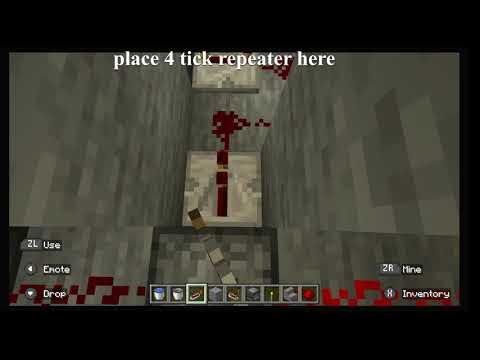 Secret observer door, Minecraft Bedrock tutorial (open from both sides ...