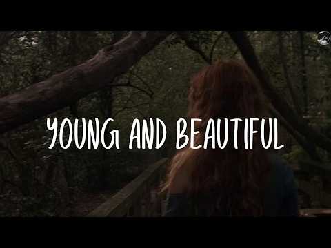 Lana Del Rey - Young And Beautiful ( Lyrics) | Sweater Weather,Softcore
