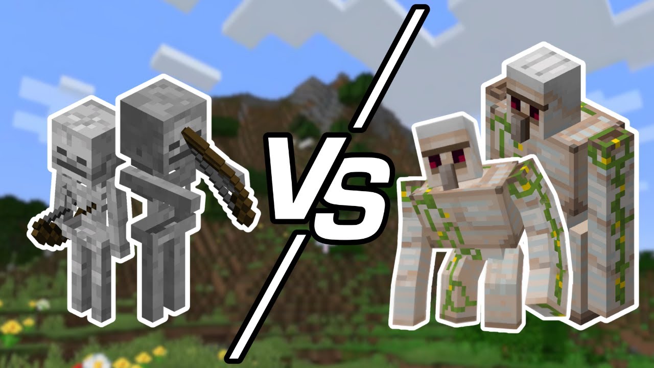 100 Skeletons VS 100 Iron Golems (Pure Chaos) | Minecraft Experiment ...