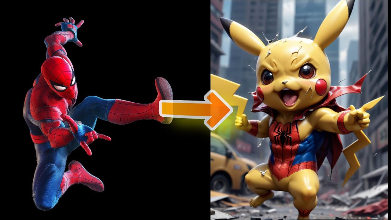Superhero As Pikachu 💥 Marvel & Dc - YouTube
