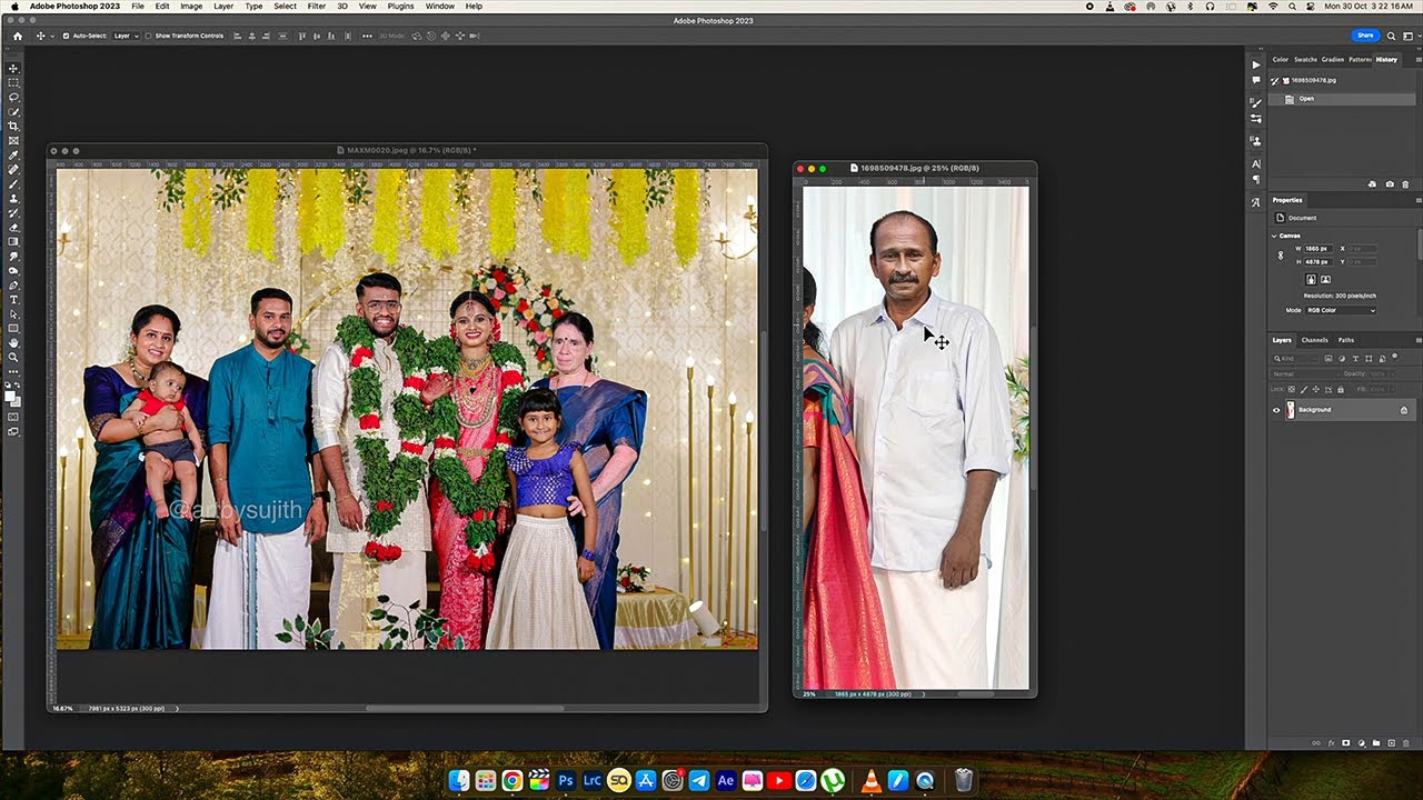 how to adding father photo in photoshop 2023 full tutorial #edit # ...
