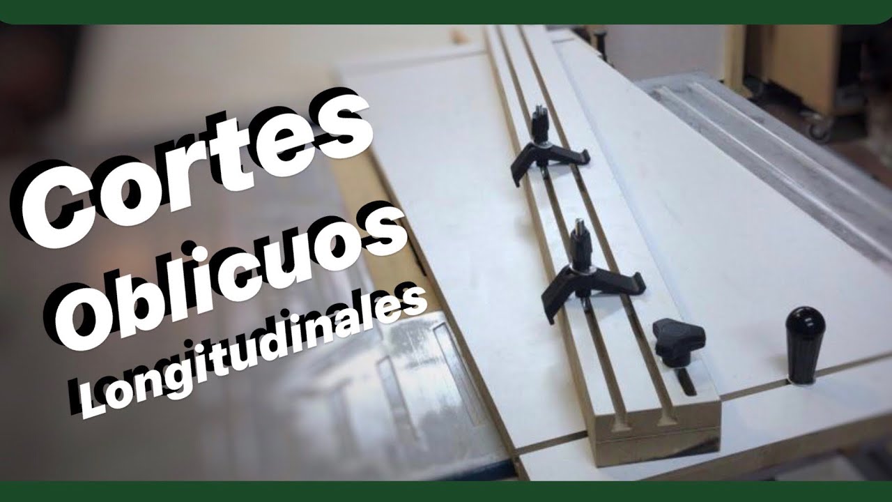 🤔 Como CORTAR madera en DIAGONAL - Carro para cortes oblicuos !!! - YouTube