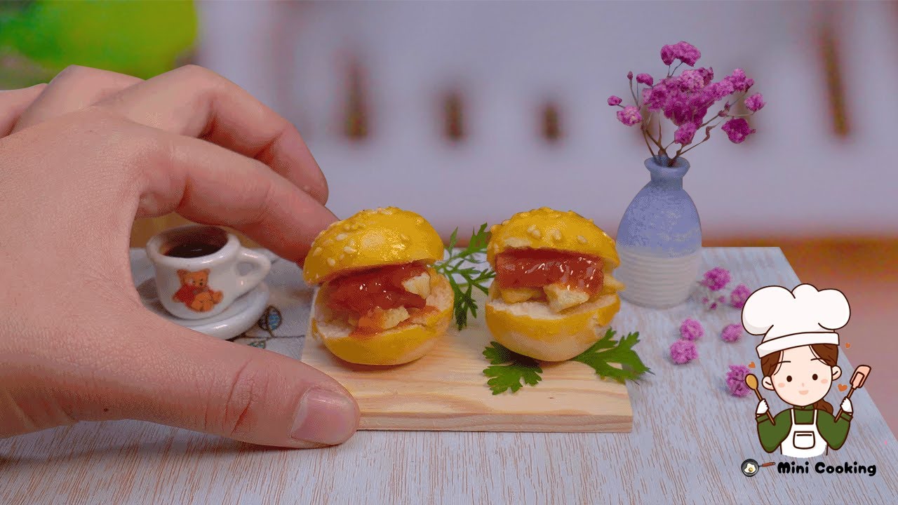 Yummy Mini Burger Recipes In A Miniature Kitchen | ASMR Relaxation ...