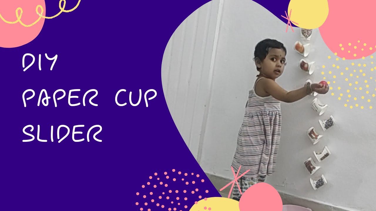 DIY Paper Cup Slider | DIY kids | DIY paper crafts | Jaithry Lerans # ...
