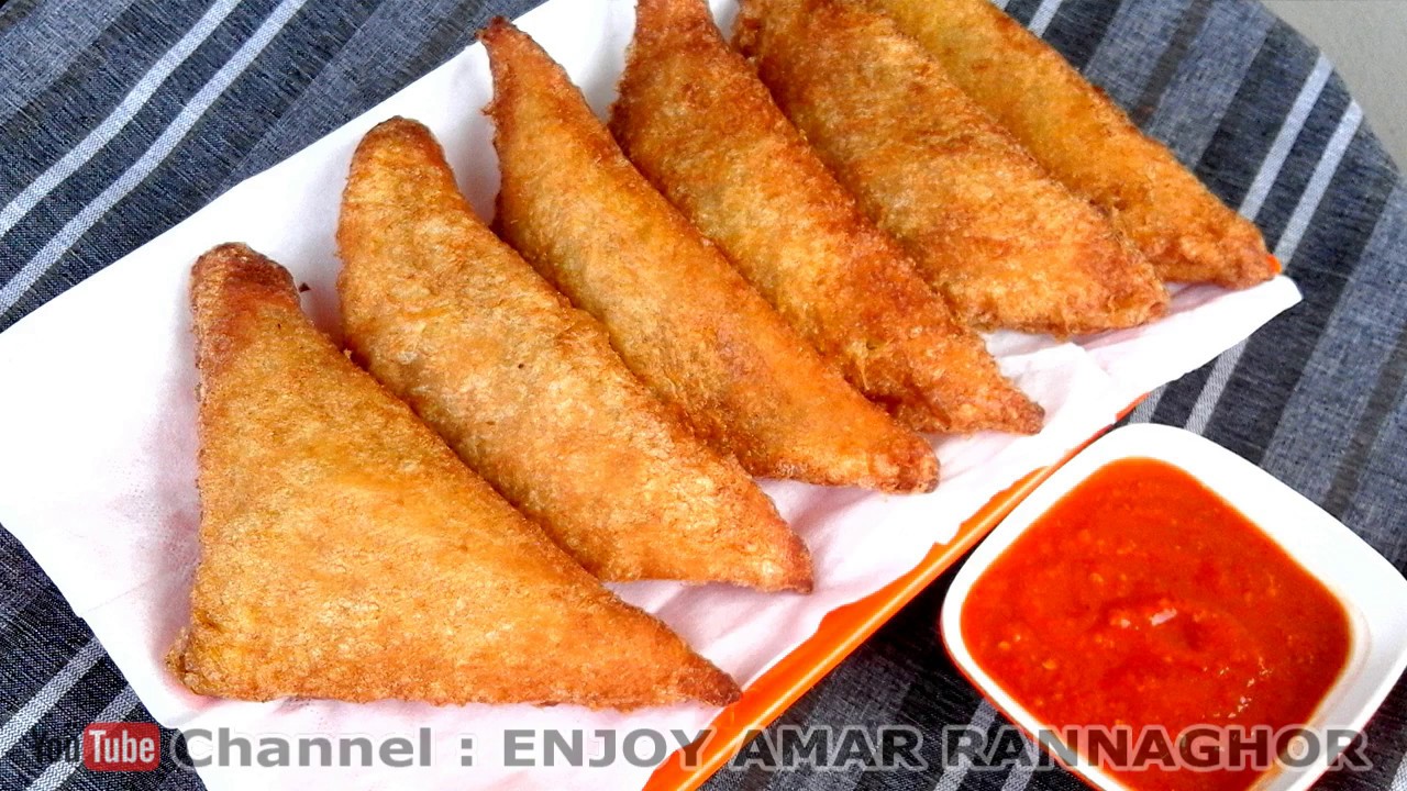 সকালের বিকালের নাস্তা বাচ্চাদের টিফিন - মজার পাউরুটির সমুচা ...