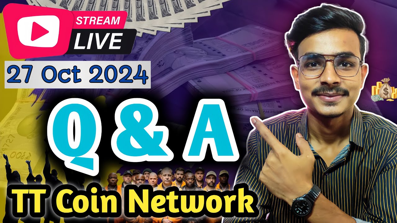 Tt Coin Network is live Q & A #ttcoin network se paise kaise nikale # ...